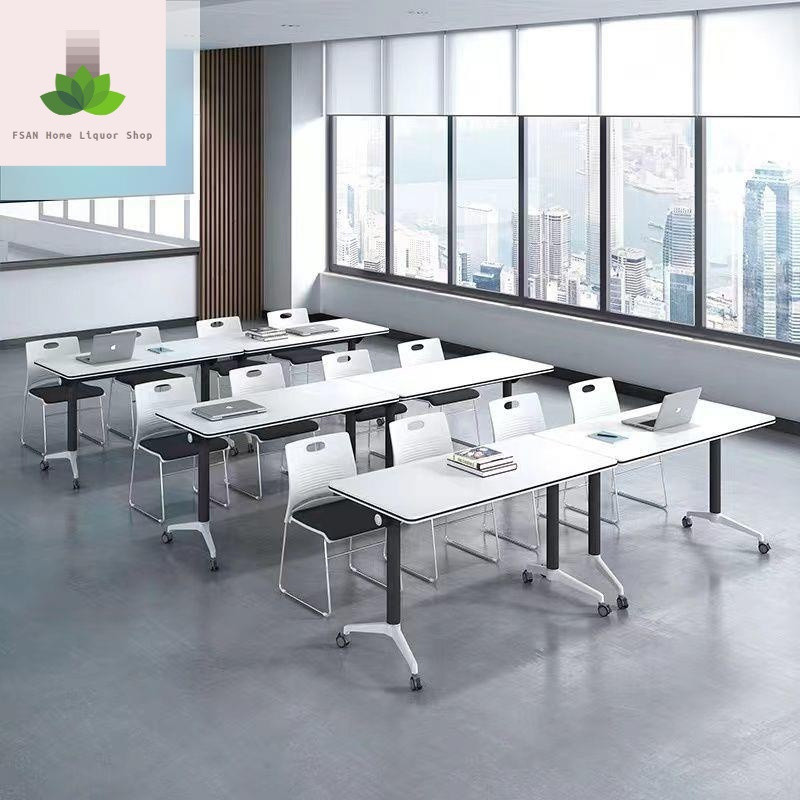 O6YP Foldable conference table, training table, movable desk with ...