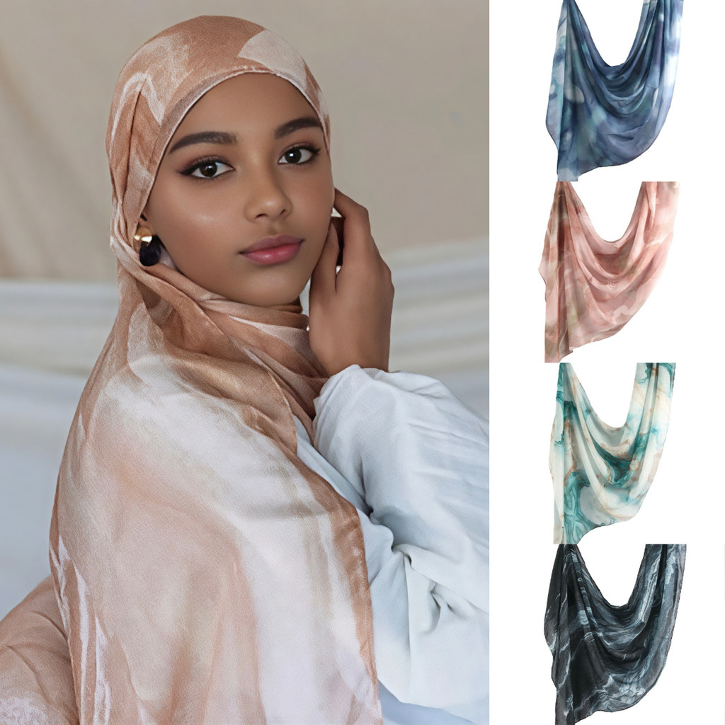 Muslim Tudung Scarf Cotton Bawal Shawl Selendang Sutera Scarf For Women ...