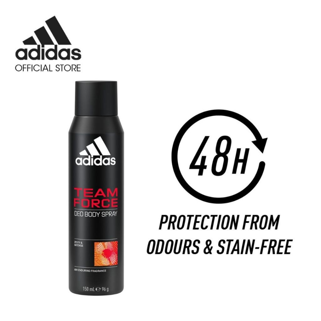 Adidas Deodorant Body Spray Team Force (Men) 150ml - 48hrs Enduring ...
