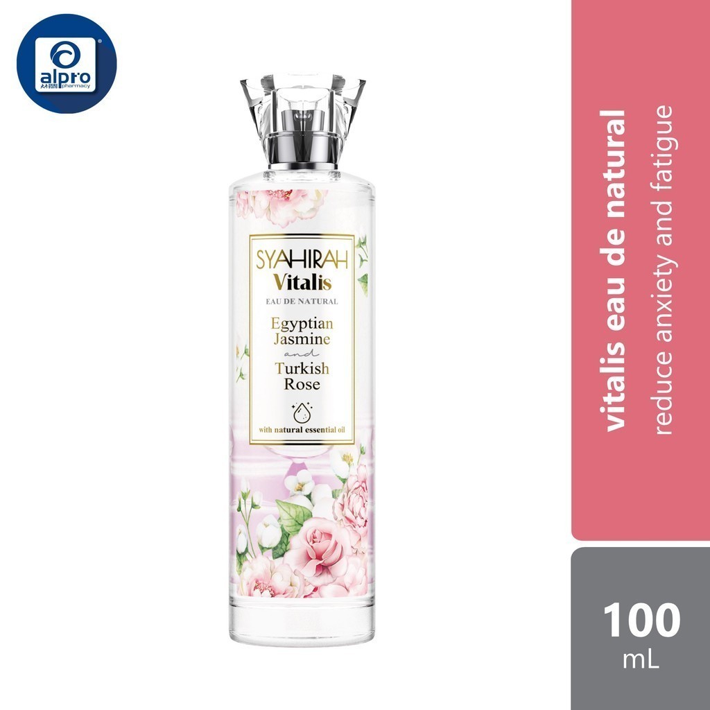 Syahirah Vitalis Eau De Natural Egyptian Jasmine & Rose Natural Perfume ...