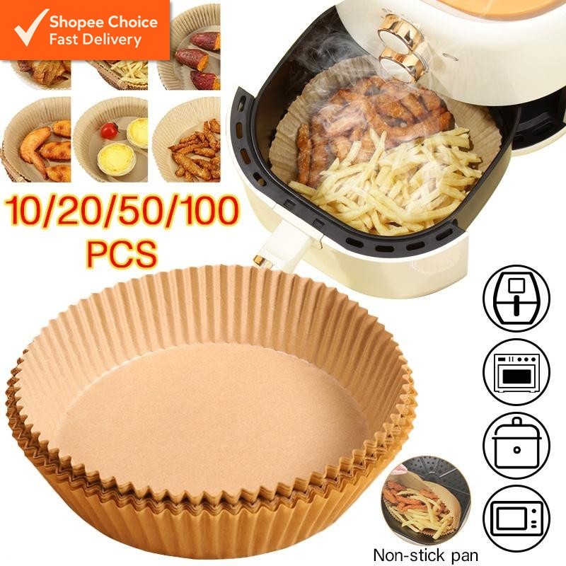 Air Fryer Baking Paper Liners | 20cm Round | Non-Stick & Disposable ...
