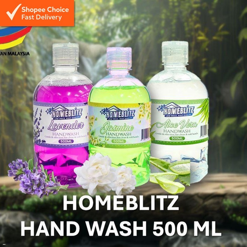 [Shopee Choice] HOMEBLTZ HAND WASH 500ML MOISUTURIZING SCENTED GEL HAND ...