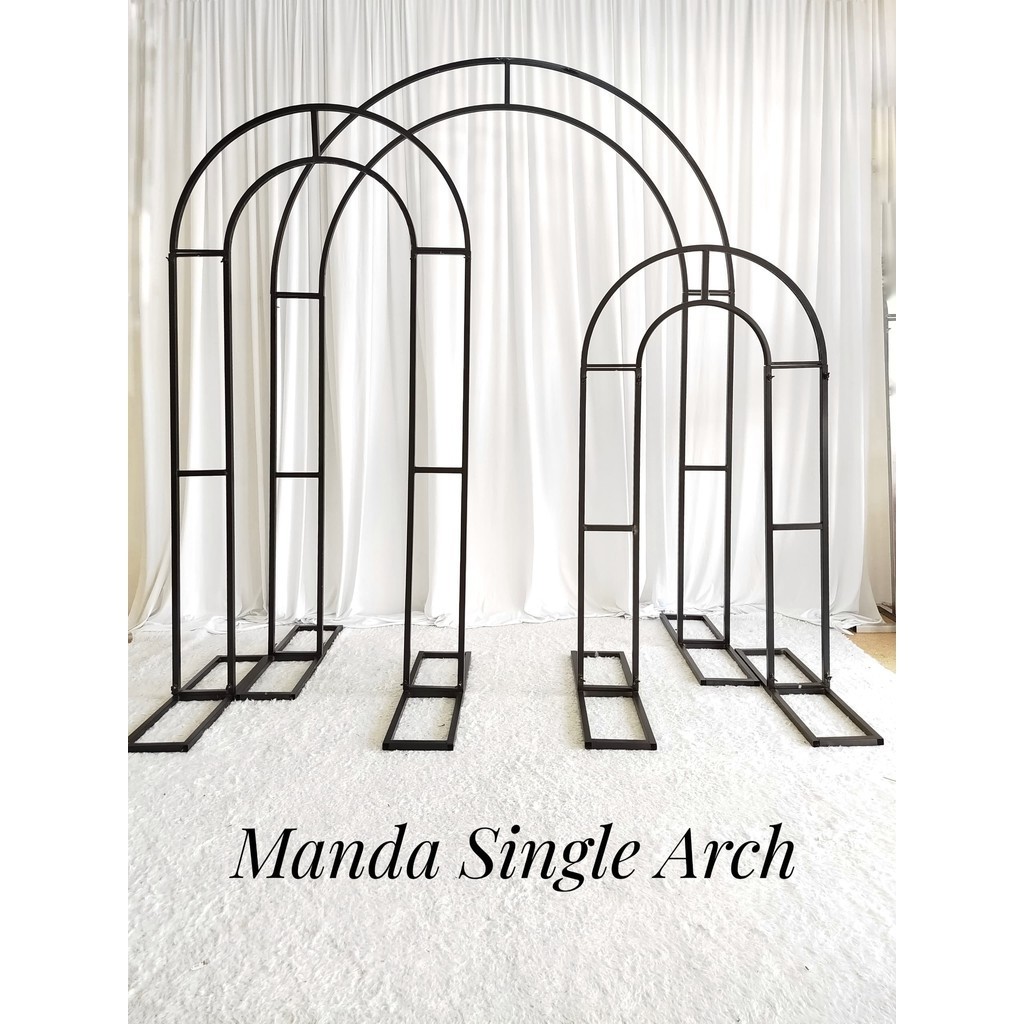 Manda Single Wedding Arch Wedding Backdrop Ring Pelamin Photobooth ...