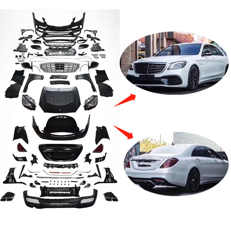 Complete Body Kit for Benz W221 07-12 to W222 S63 include Front Rear ...