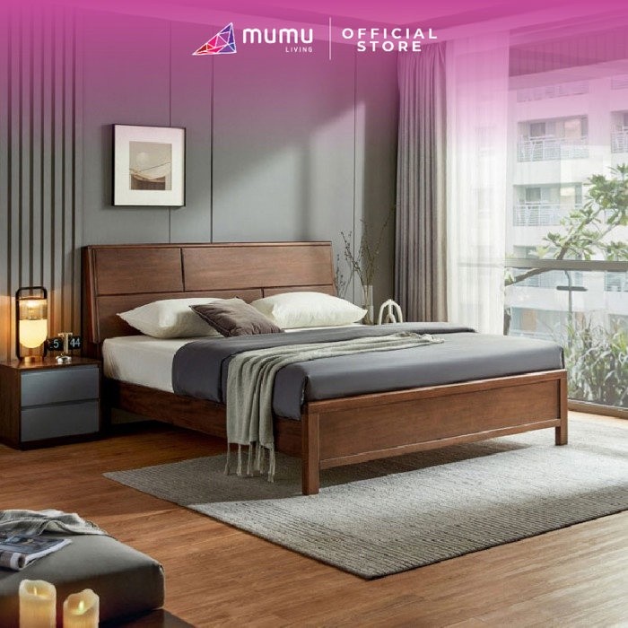 [MUMU Living] Kylo Solid Wood Bed Frame Queen Size | Shopee Malaysia
