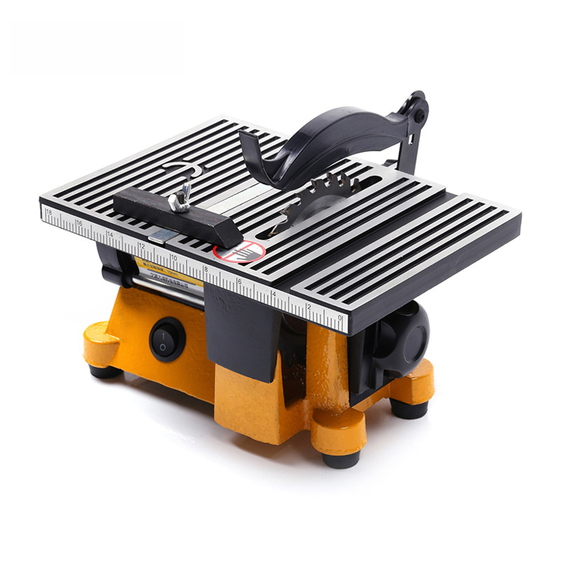 JIF-DC-100 Electric Mini Table Saw 60W/220V Woodworking DIY Metal Steel ...