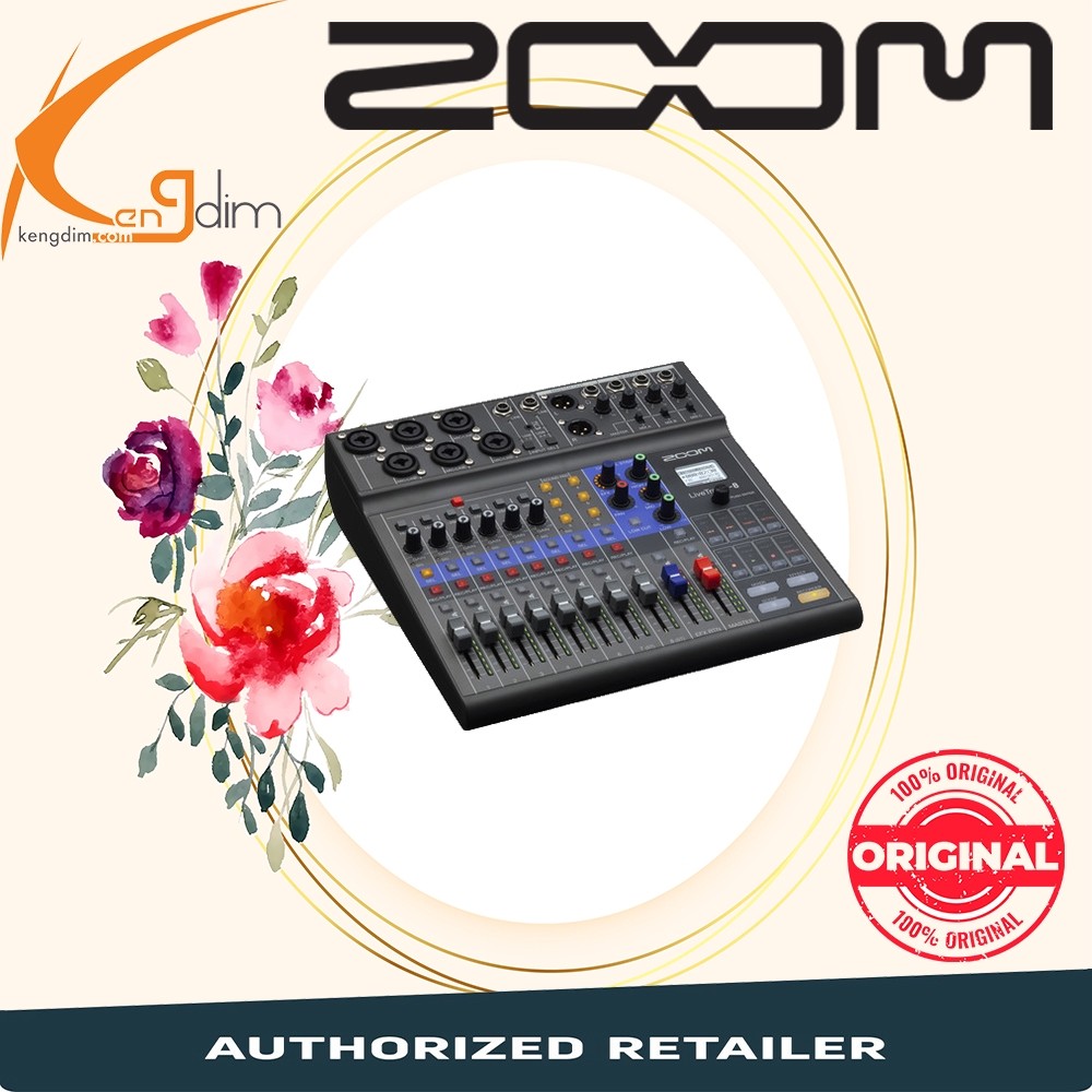 Zoom LiveTrak L-8 / L8 Portable 8-Channel Digital Mixer and Multitrack ...