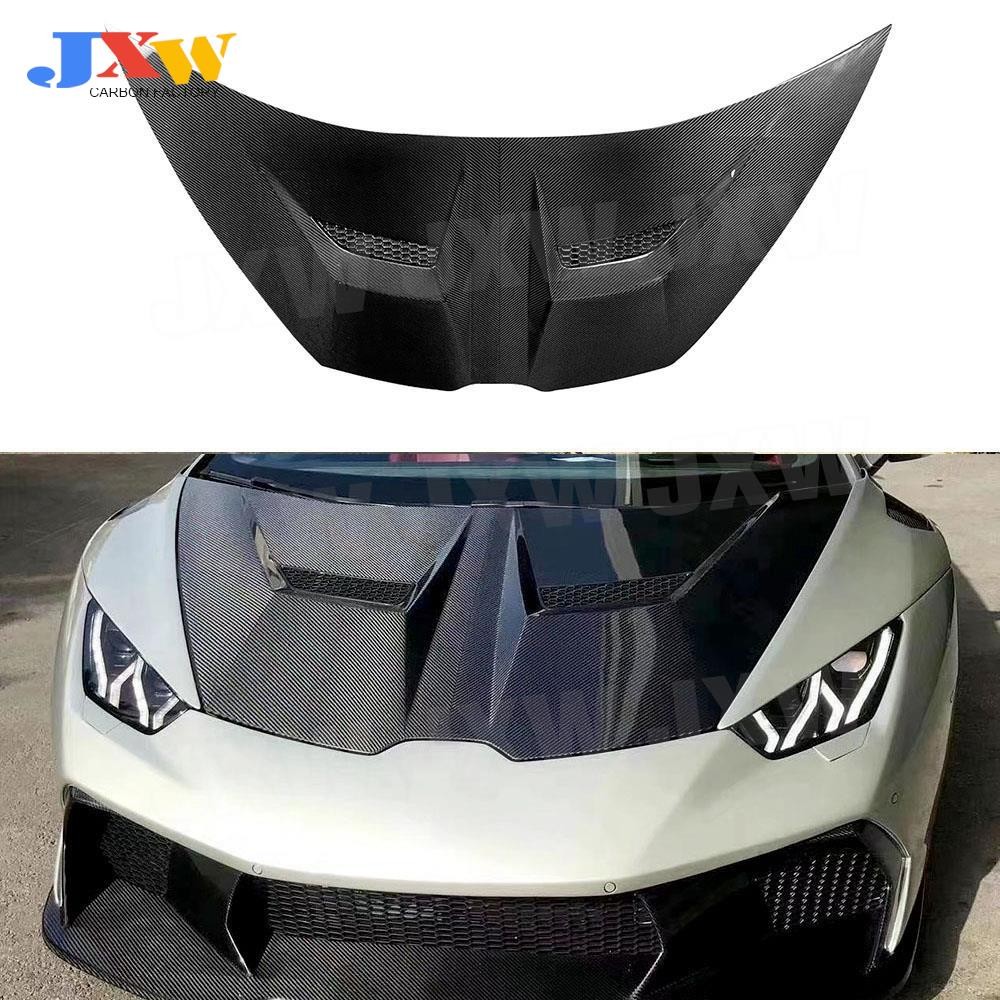 Carbon Fiber FRP Front Engine Hood Cover Fit For Lamborghini Huracan ...