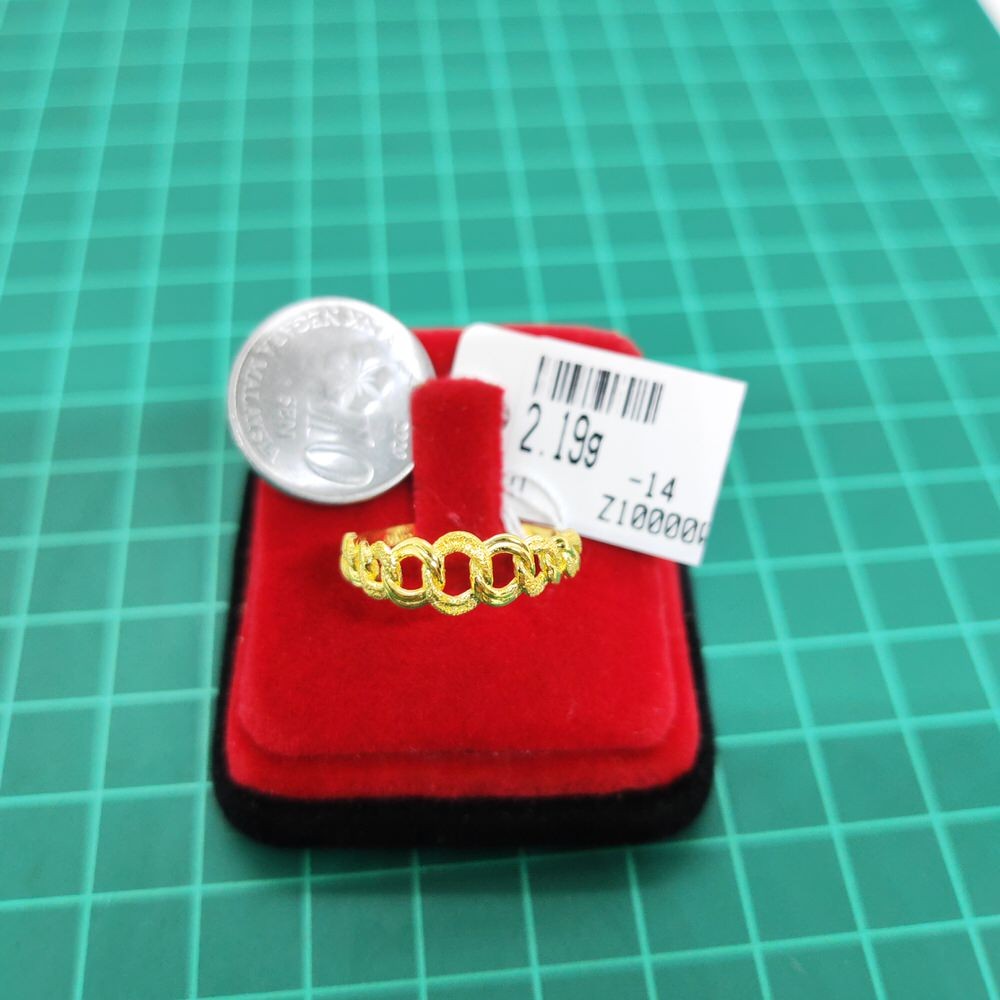 Emas916, Cincin Coco Crps1 0.7 cm Pd 8583 P429 14 | Shopee Malaysia