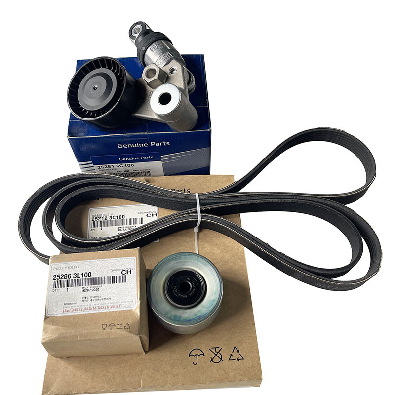 New Genuine Serpentine Belt Tensioner Pulley 25212-3C100,25286-3L100 ...