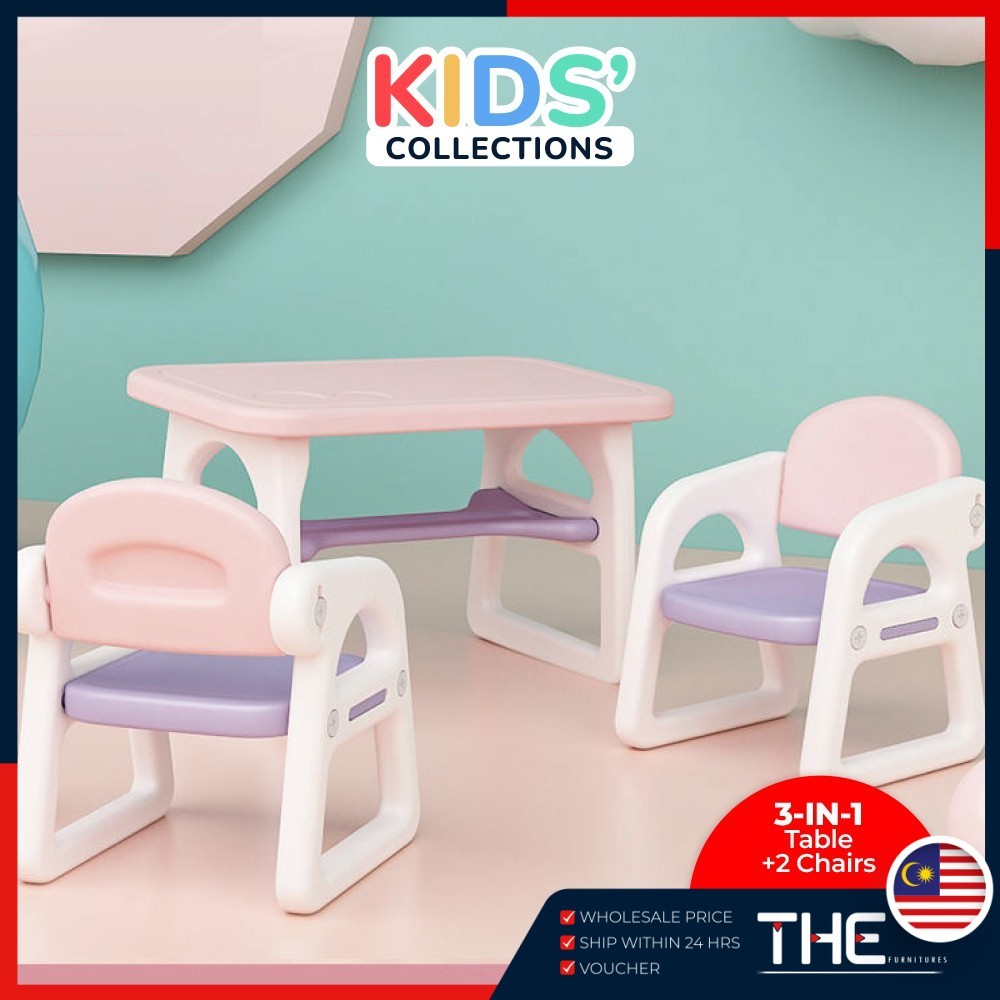 THE 3 in 1 Multifunctional Children Learning Drawing Dining Table With ...