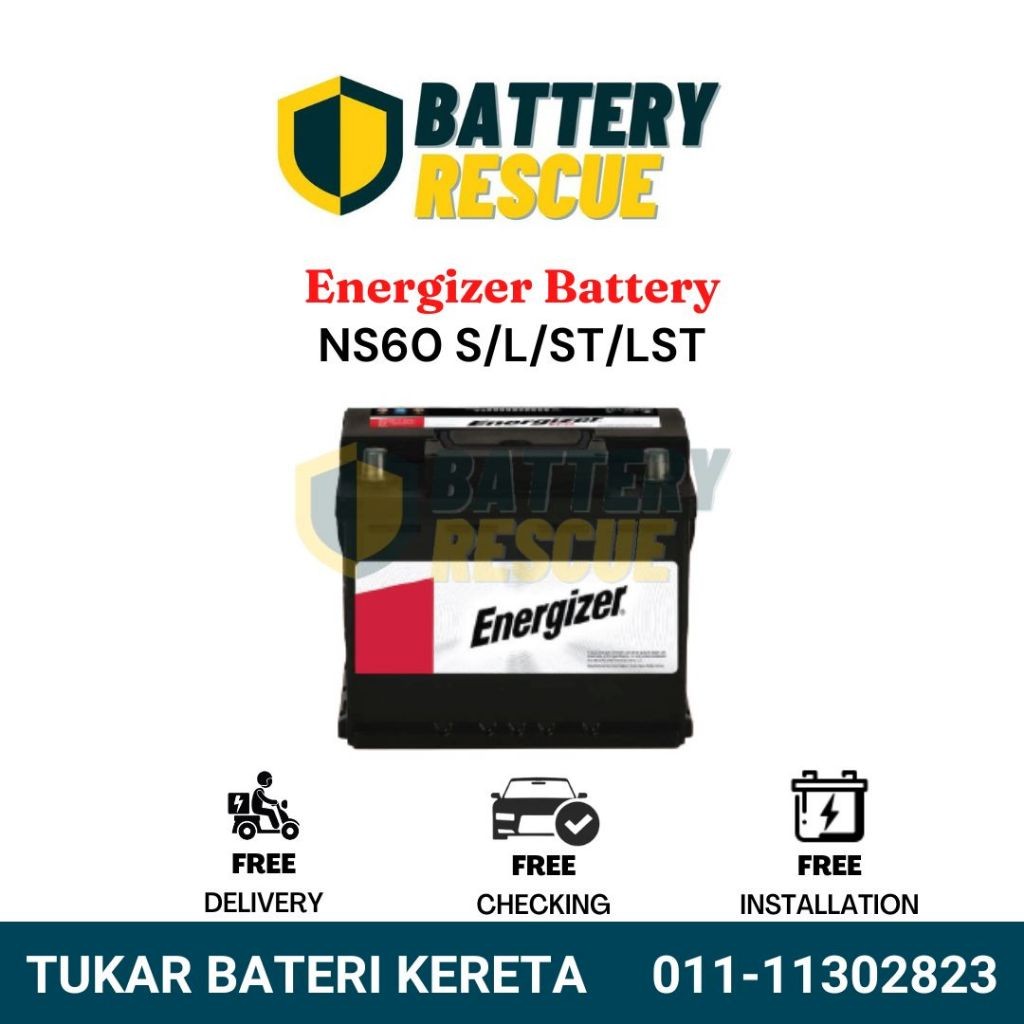 [Installation Available] NS60 | 46B24 | Energizer Car Battery Bateri Kereta | Waja Saga Vios ...
