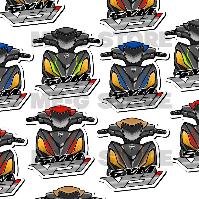 Sticker Motor SYM VF3i (glitter) | Shopee Malaysia