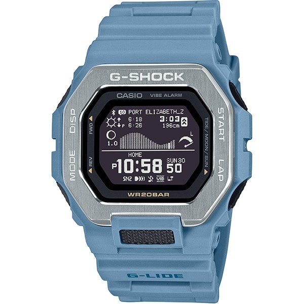 CASIO Men's G-SHOCK GBX-100-2AJF [G-SHOCK G-LIDE] Square Watch Blue ...