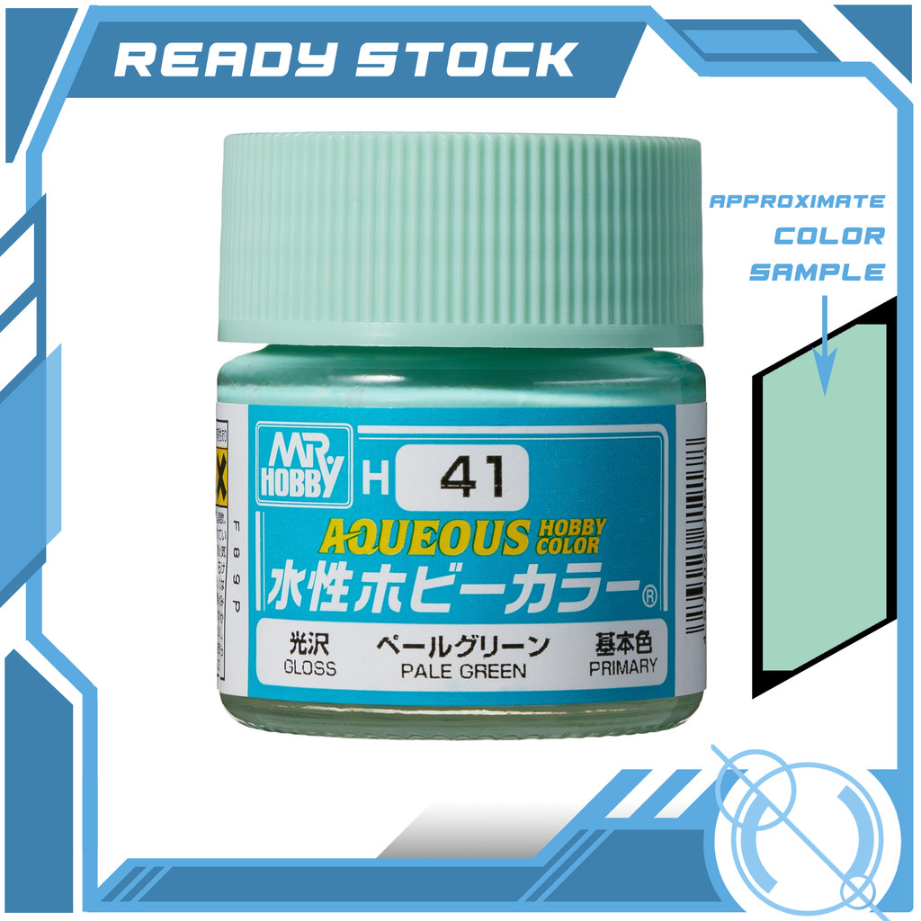 Mr Hobby H41 - Aqueous Color (10ml) - Pale Green | Shopee Malaysia