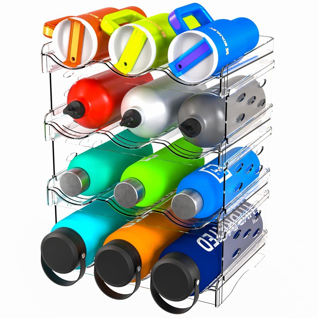 M/Transparent Water Bottle Storage Rack Beverage Bottle Storage Rack ...