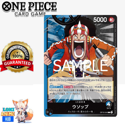 ORIGINAL Cost 4 Usopp OP10-042 L One Piece Card Game optcg | Shopee ...
