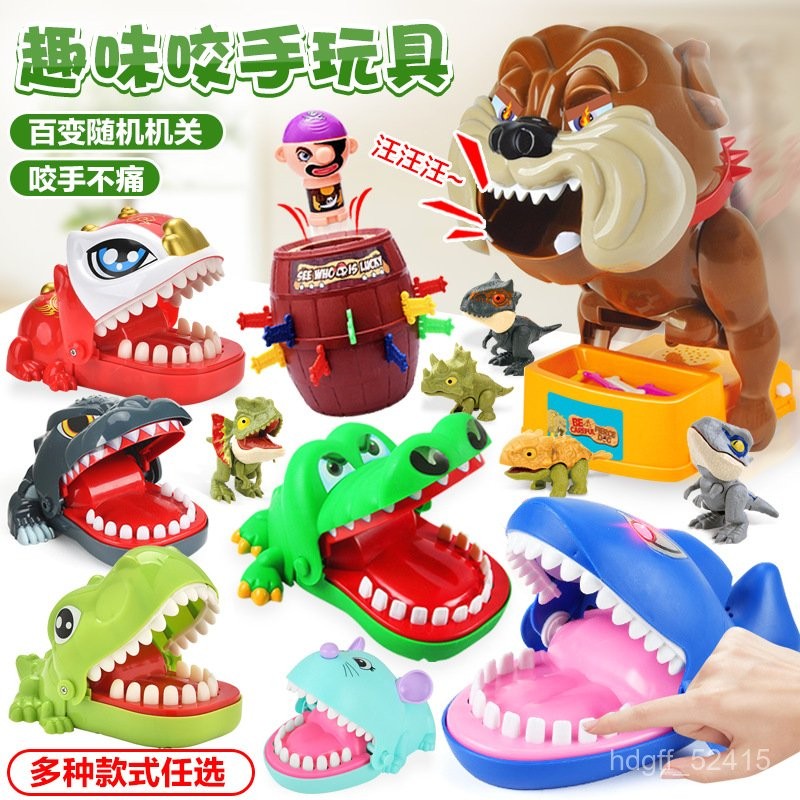 QM-48#Crocodile Bite Finger Toy Shark Tooth Extraction Parent-Child ...