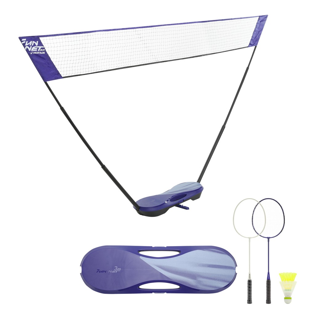 Decathlon Badminton Fun Set (3M Net, 2 Rackets, 1 Shuttlecock) | Shopee ...
