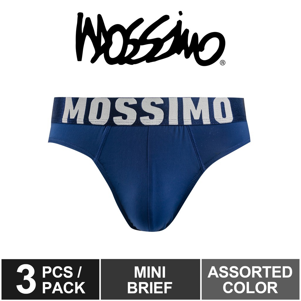Mossimo Seluar Dalam Lelaki (3 Pcs) | Microfibre Spandex Men Brief ...