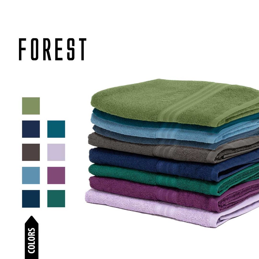 Forest Tuala Mandi Dewasa | Forest 100% Cotton Home Bath Towel - P00081 ...