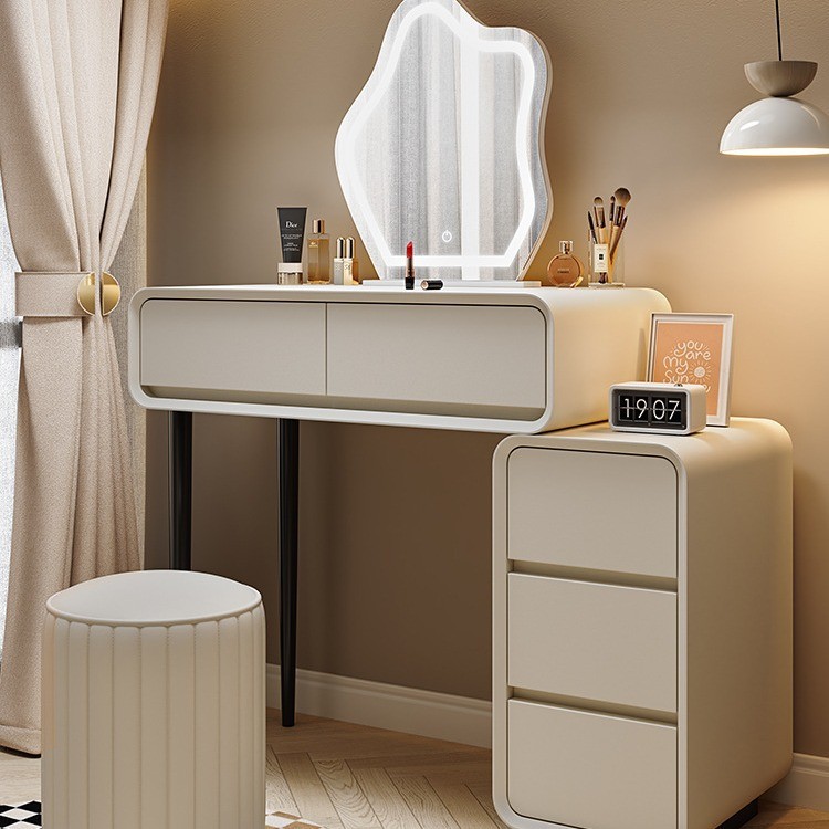 JY-8/Cream Style Solid Wood Master Bedroom Dressing Table Bedroom ...