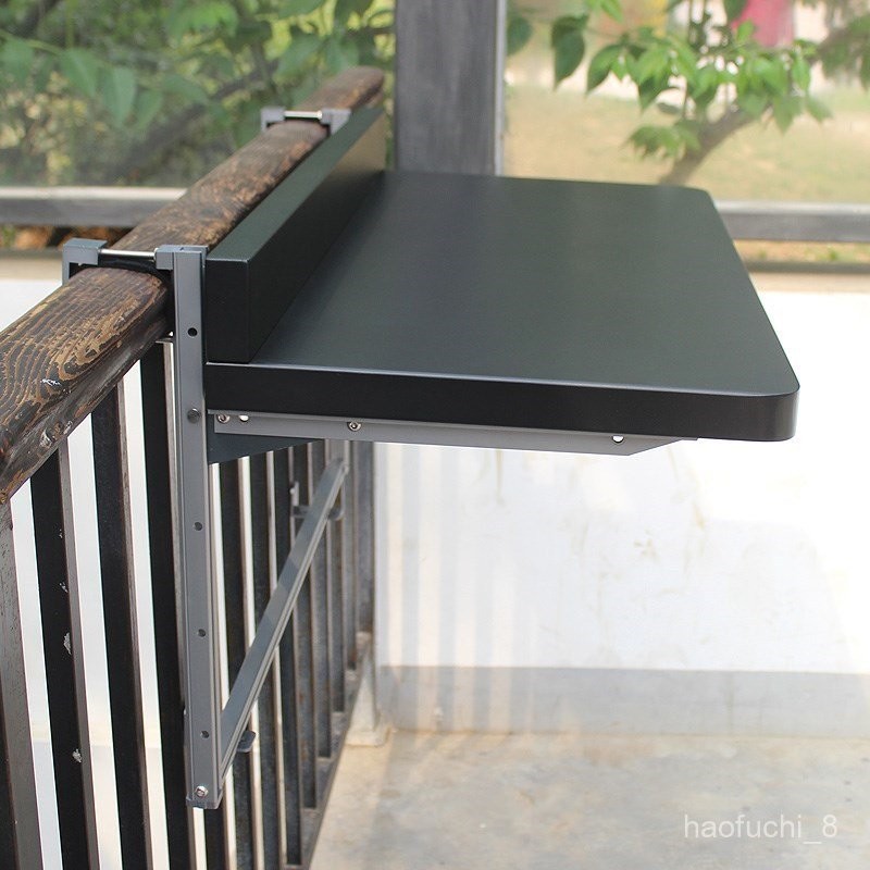 J-H/Balcony Railing Hanging Table All-Aluminum Table Foldable ...
