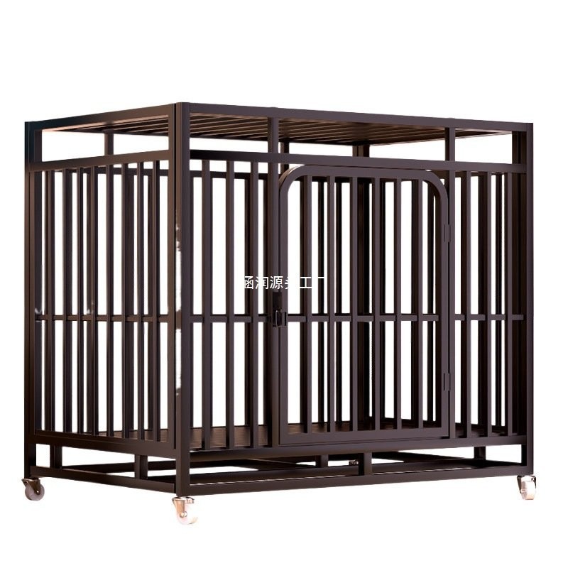 Contact seller/Indoor Dog Cage with Dog House, Square Tube Toilet Cage ...