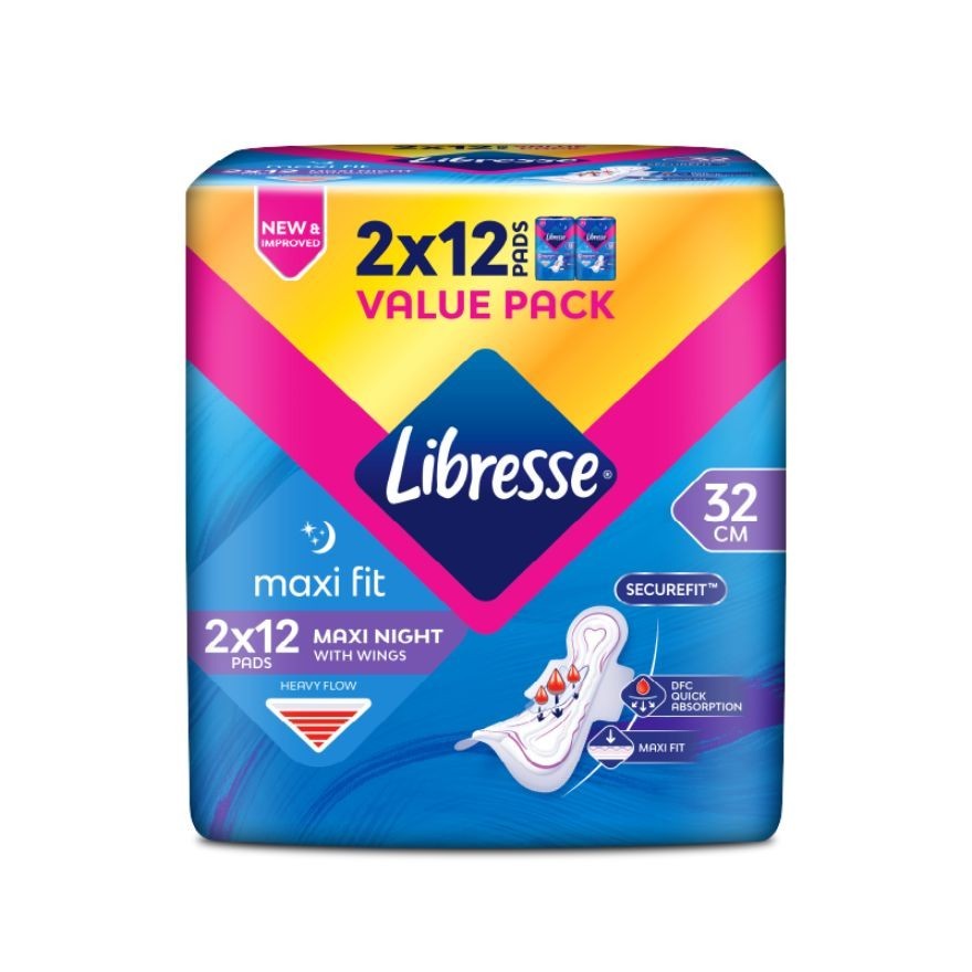 Libresse Maxi Night Wings 32cm 2x12s | Shopee Malaysia