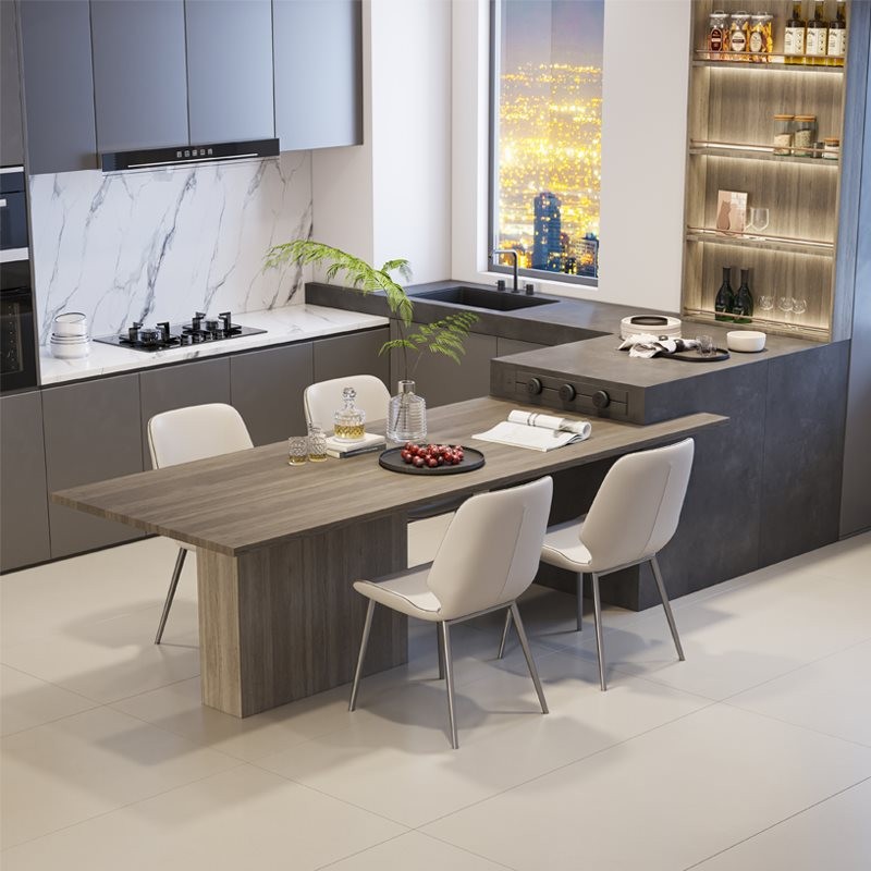 J-H/Island Table Dining Table Integrated Home Kitchen Small Apartment ...