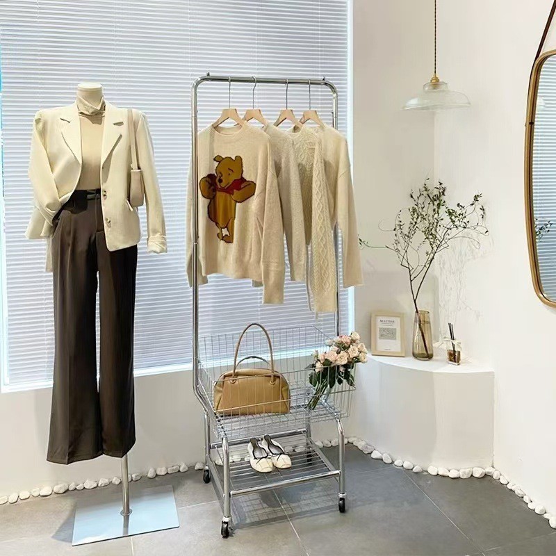 J-H/Mobile Clothing Store Display Rack Floor-standing Special Women's ...