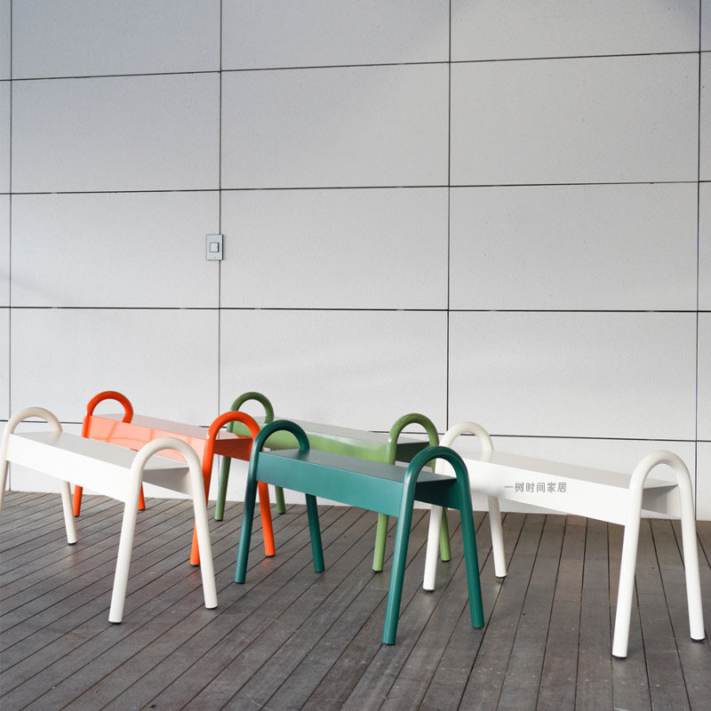 J-H/Outdoor Bench Park Chair Milk Tea Coffee Shop Gym Rest Bench Mall ...