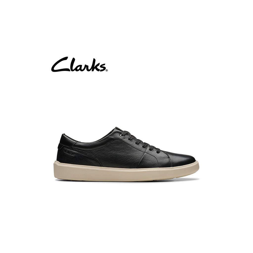 Clarks Mens Brodin Lace - Black Leather Kasut Lelaki | Shopee Malaysia