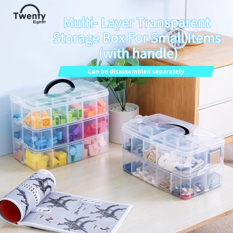 Eco-Friendly Organizer Three Removable Transparent Plastic Storage Box ...