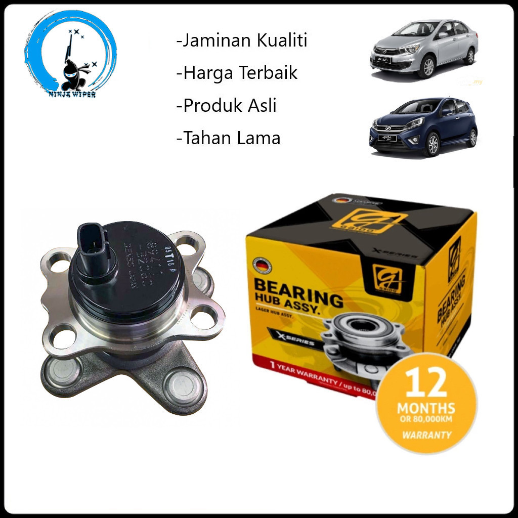 Gaido X-Series Rear Wheel Bearing Hub - Perodua Axia Bezza ( 1Year ...