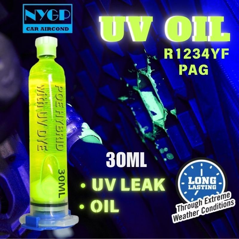 NYGP UV LEAK DETECTOR DYE with Fully Synthetic oil TESTER OIL - UV ...