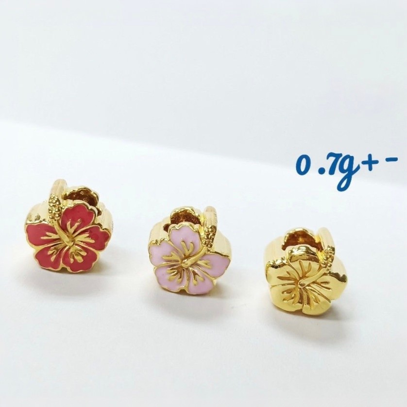 Emas916, Bead Bead D3 Hard Gold Bunga Raya 1.1 cm Pd 300363 P691 0.48 0 ...