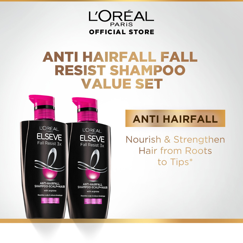 L'Oreal Paris Elseve Fall Resist 3x Anti-Hairfall Shampoo - Scalp ...