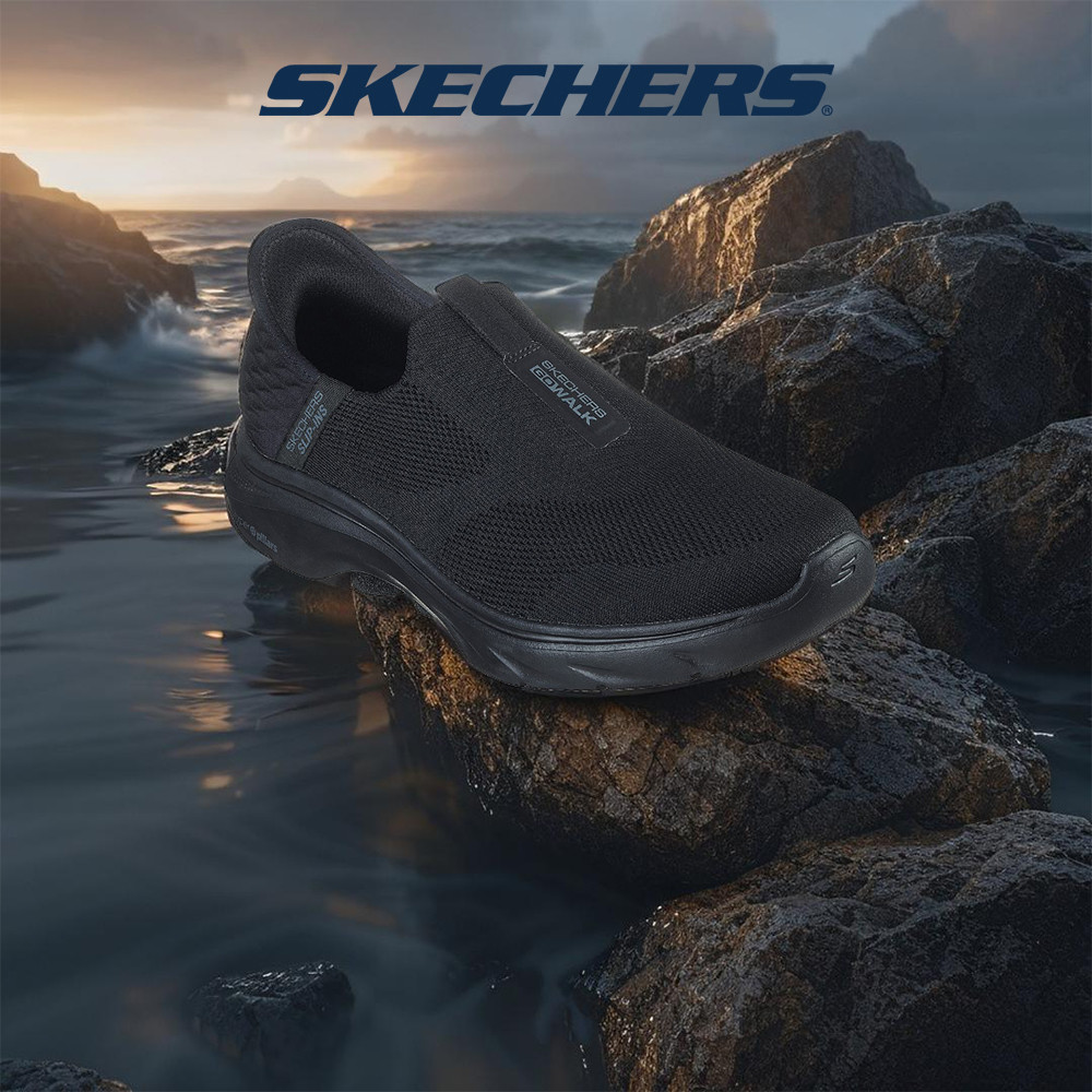Skechers Men Gowalk 7 Go Walk 7 Shoes - 216641WW-BBK Air-Cooled Memory ...
