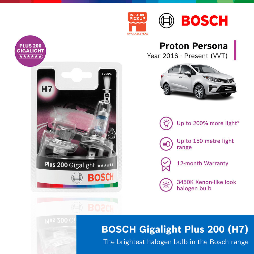 Bosch Gigalight Plus 200 H7 Headlight Bulb for Proton Persona VVT ...