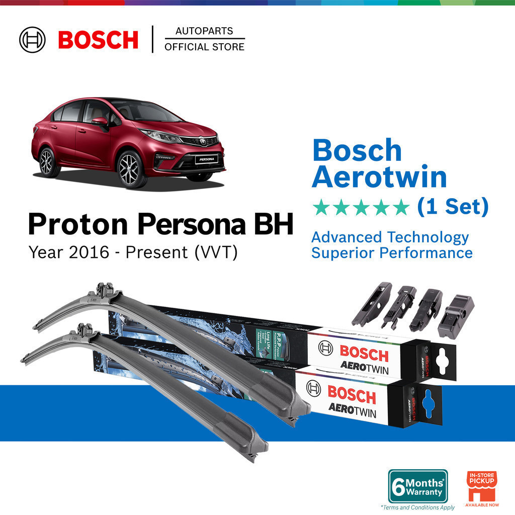 Bosch Aerotwin Plus Multi Clip Wiper Set untuk Proton Persona VVT (24 ...