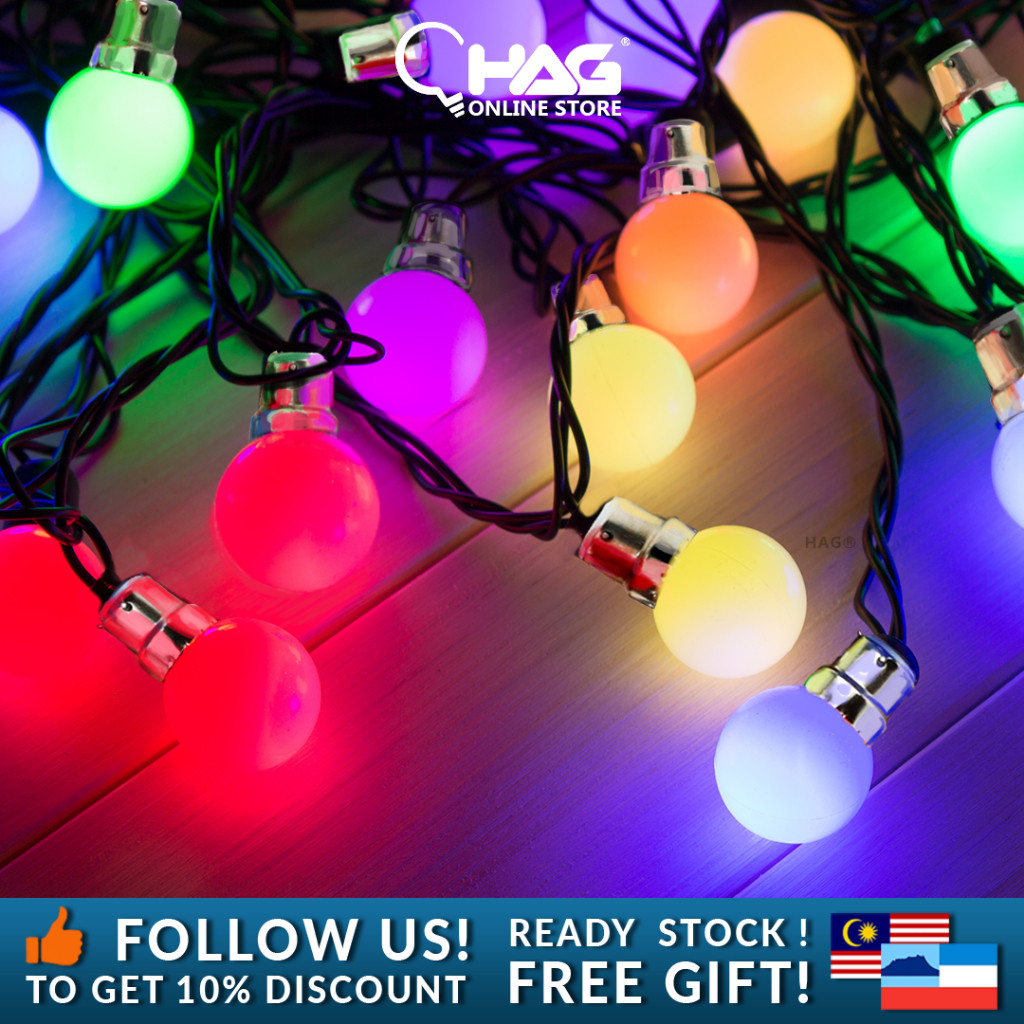 HAG® 3W Raya LED Colour Bulb - Yellow/Blue/Purple/Green/Orange/Red ...