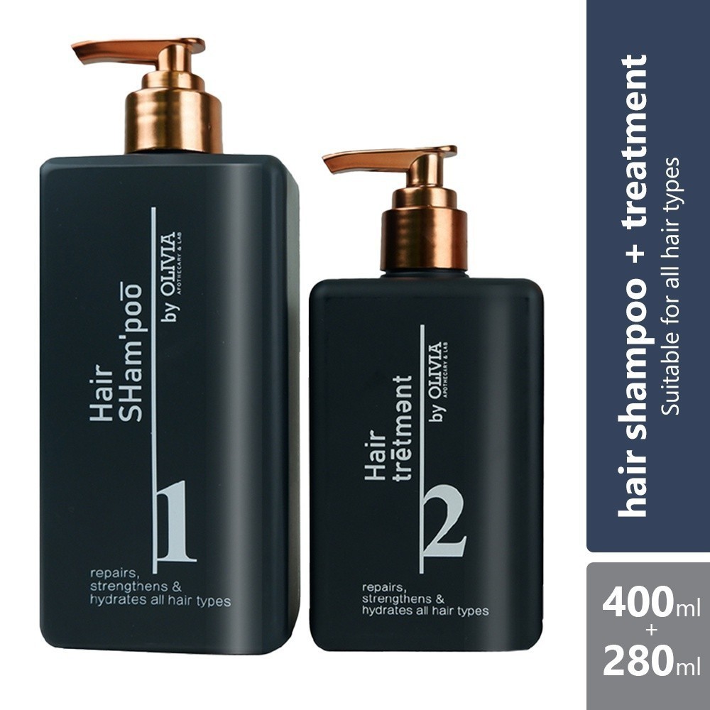 Alpro Pharmacy Exclusive Olivia Hair Shampoo & Treatment Hair Care Set ...