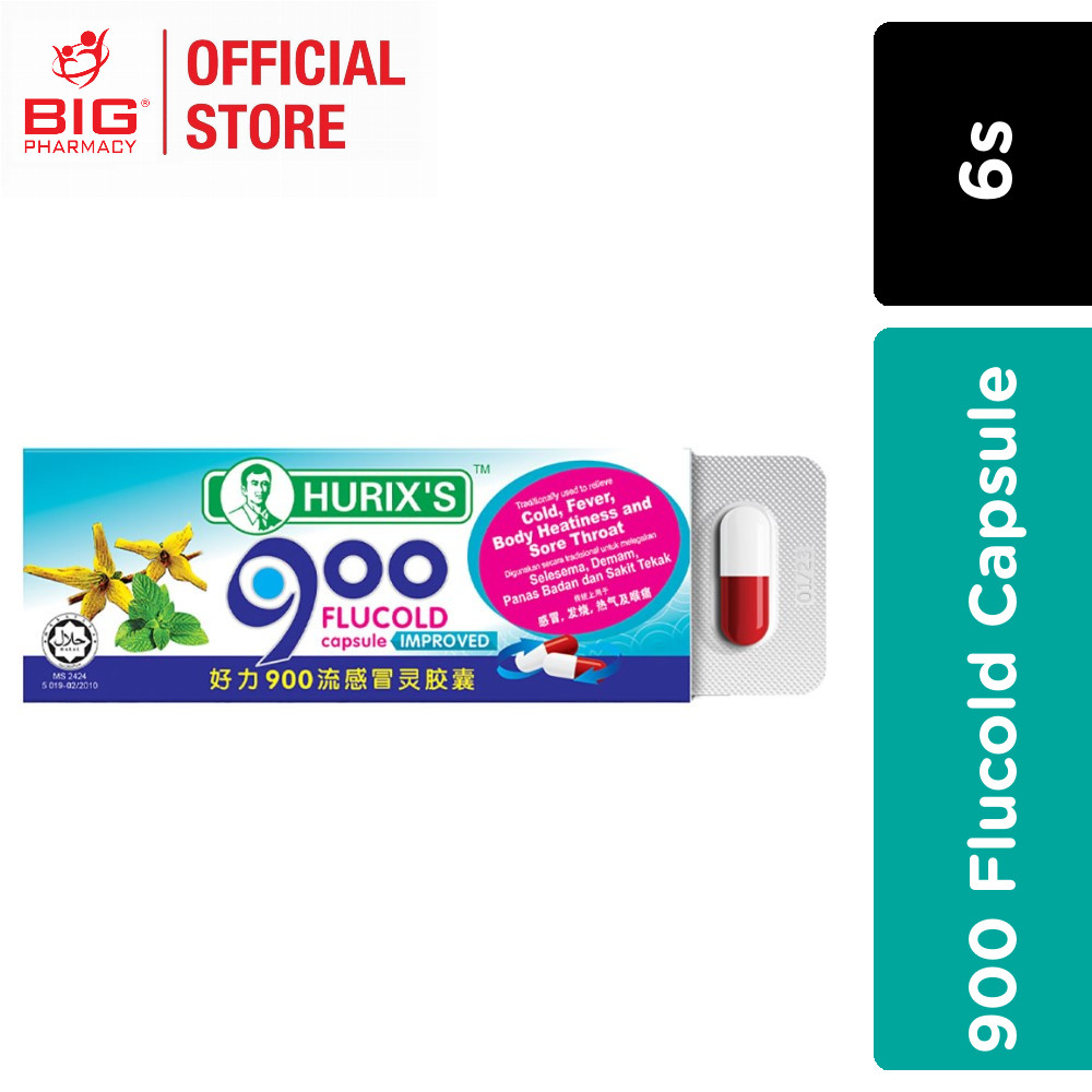 Hurix's 900 Flucold Capsule (6s) | Shopee Malaysia
