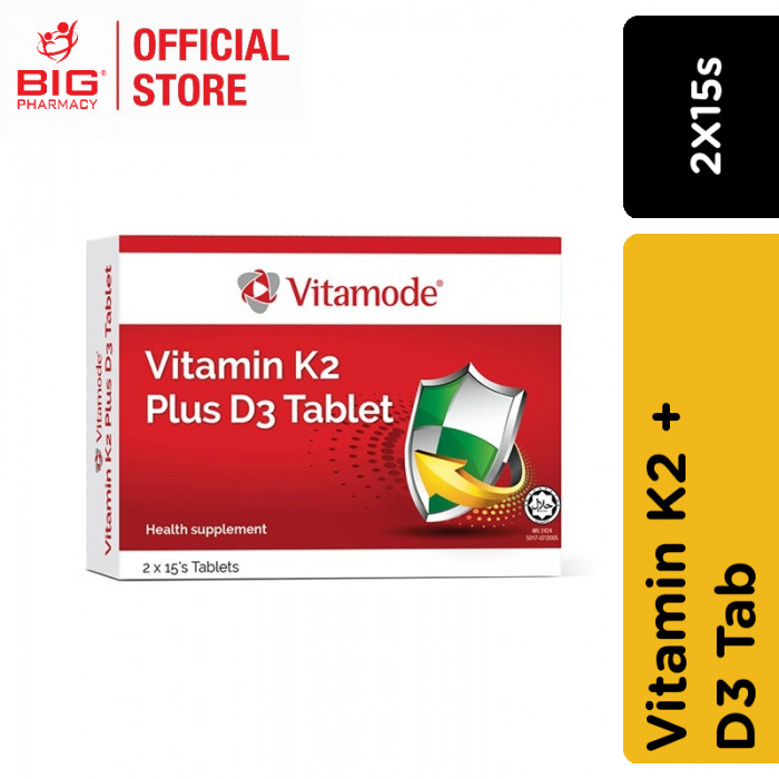 Vitamode Vitamin K2 + D3 Tab 2X15s | Shopee Malaysia