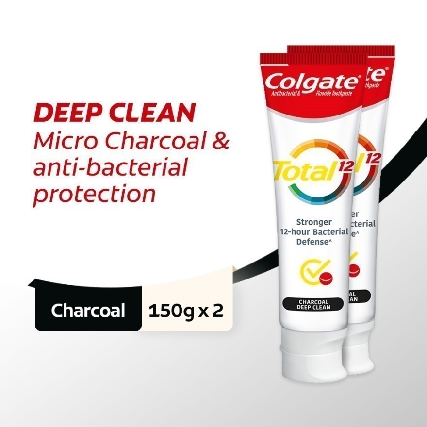 COLGATE Total Charcoal Clean Toothpaste 2x150g | Shopee Malaysia