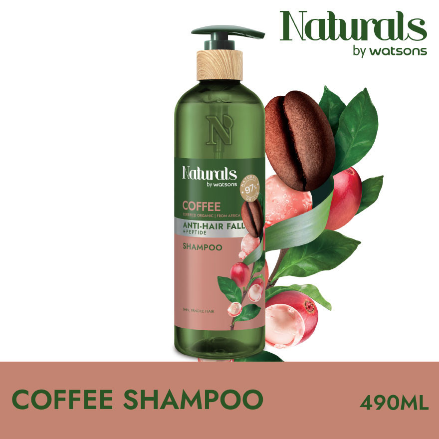 NATURALS BY WATSONS Coffee Anti-hair fall Shampoo 490ml | Shopee Malaysia