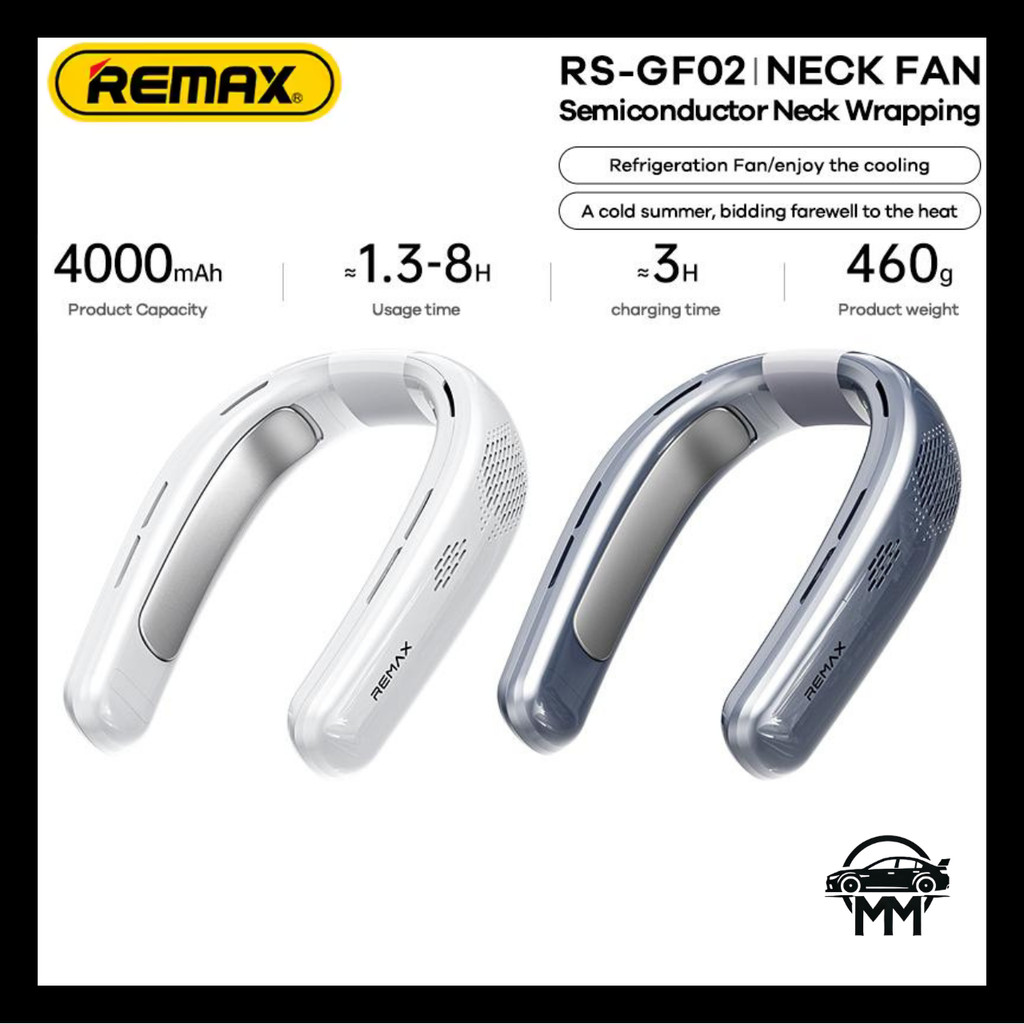 REMAX RS-GF02 NECK FAN Semiconductor Wrapping Hanging Neck Surround Fan ...
