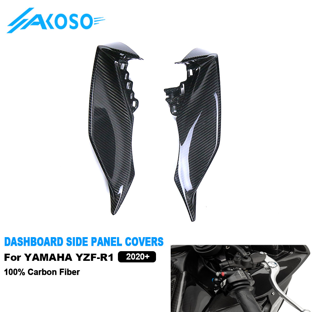 AKOSO Carbon Fiber Fairing Motorcycle Dashboard Instrument Meters Side ...