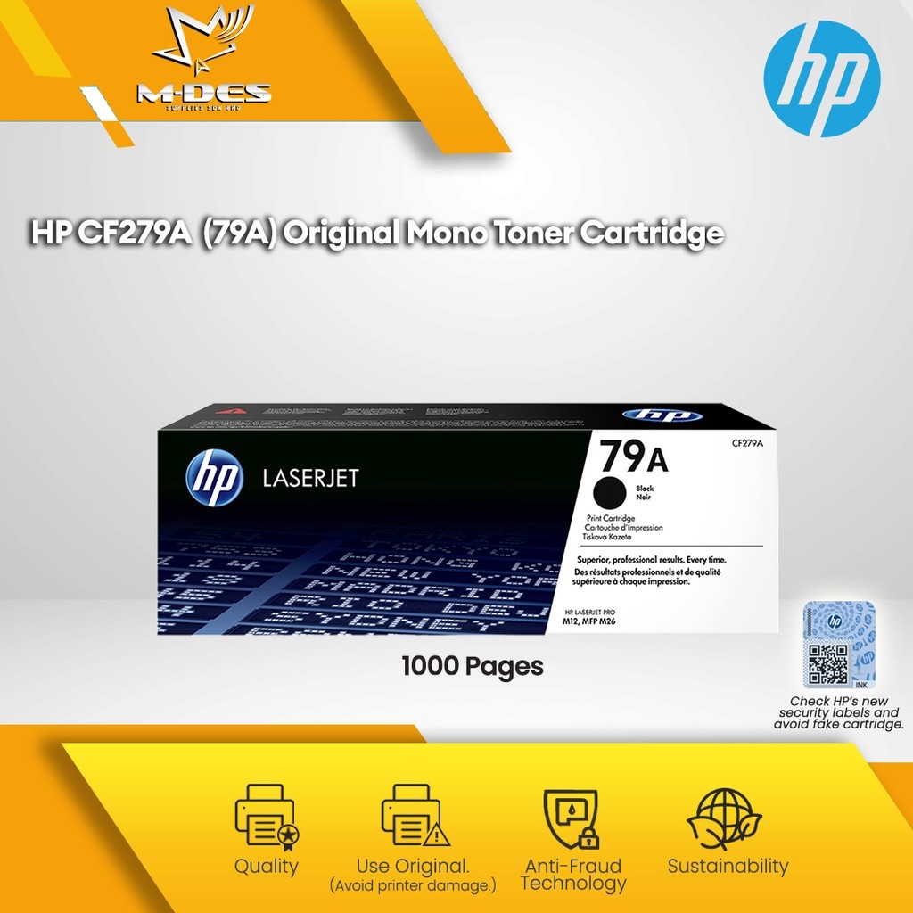 HP CF279A Mono Toner Cartridge M12A M12W | Shopee Malaysia